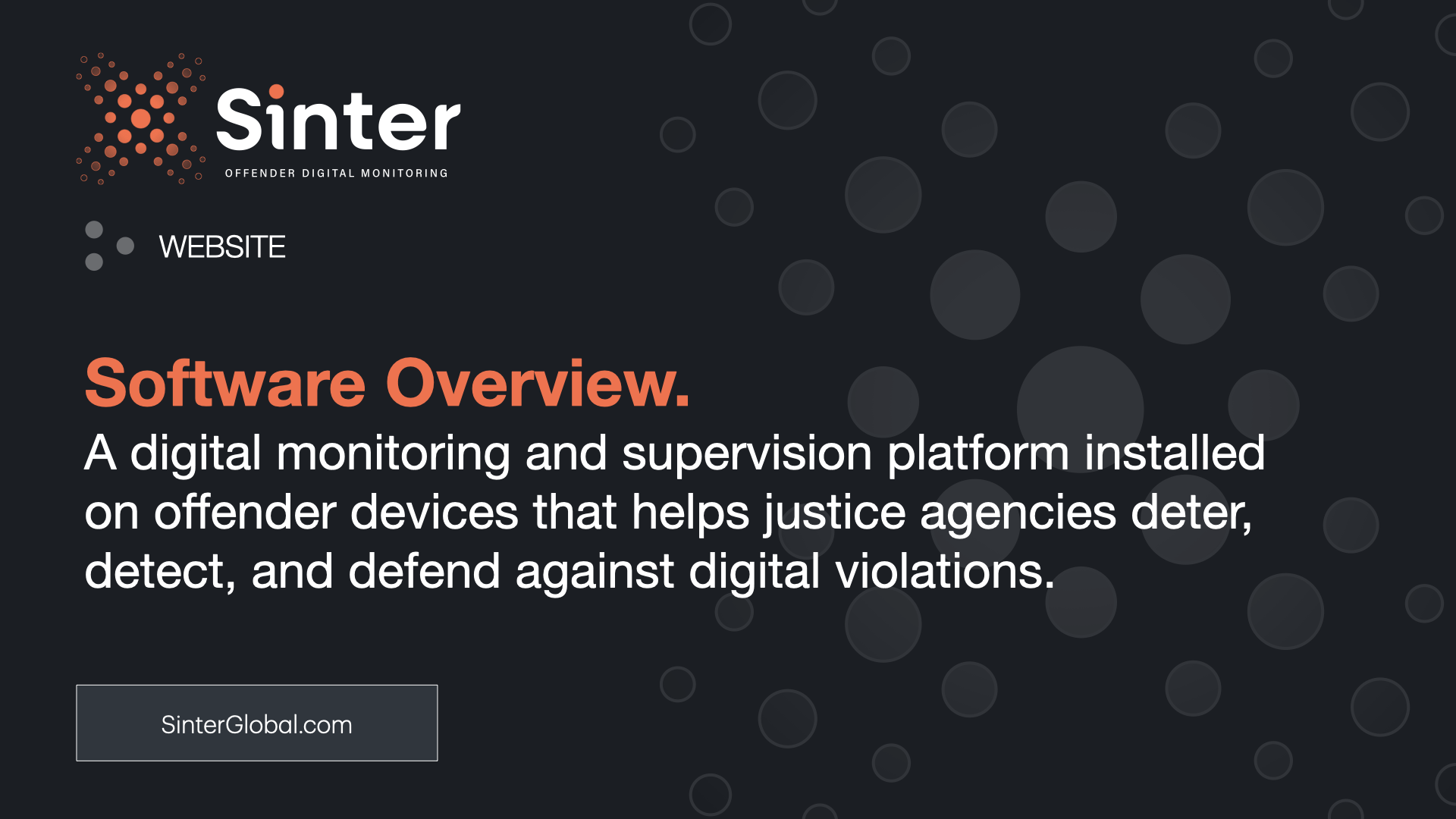 Offender Digital Monitoring Software Overview | Sinter