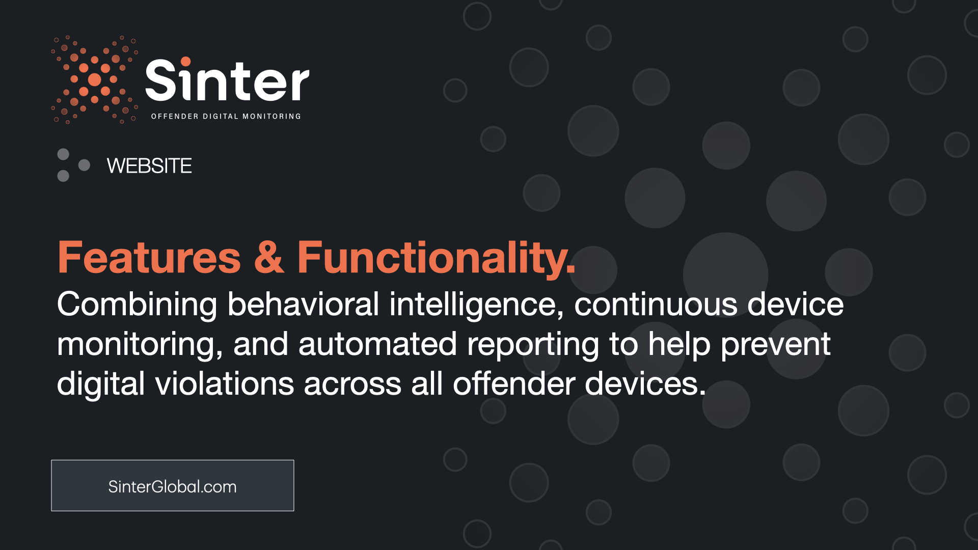Offender Digital Monitoring Features & Functionality | Sinter